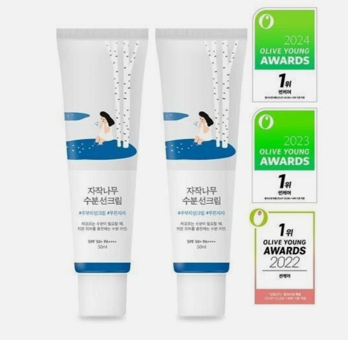 ROUND LAB Birch Moisturizing Sunscreen UVLock SPF 45+ Broad Spectrum 5 ...